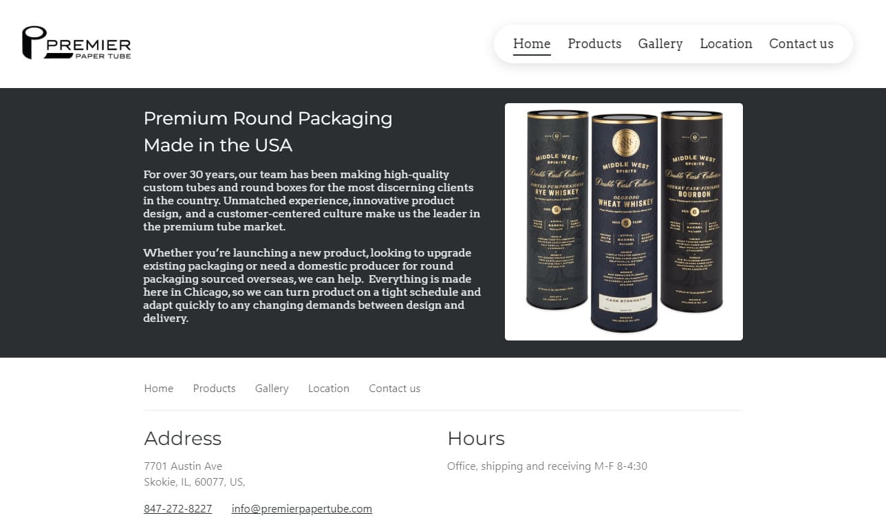 Premier Paper Tube, Inc. | Paper Tube